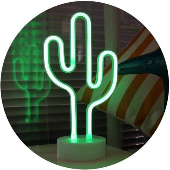 Accents | Green Cactus Neon Light Signs Led Cactus Neon Lights Night ...